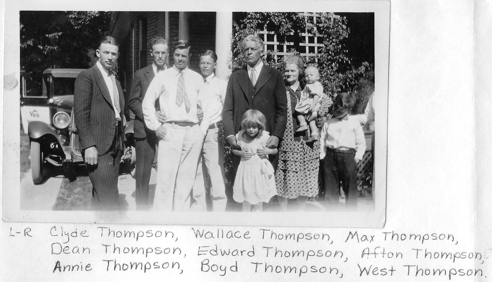 Edward Fleming Thompson Family History