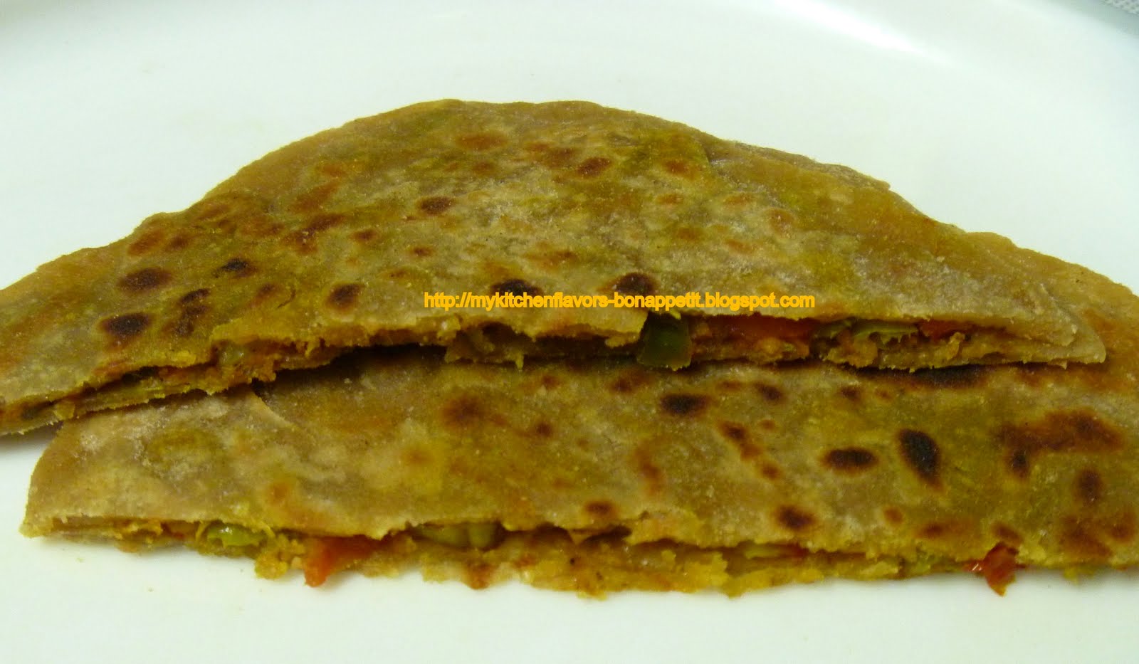 My Kitchen Flavors - Bon Appetit!: Mixed Veg Masala Stuffed Chapati