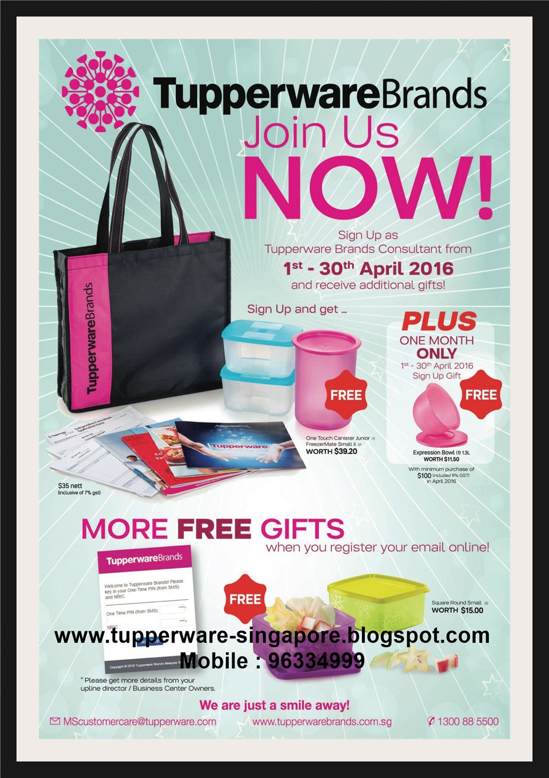 Buy Tupperware in Singapore: Tupperware Recruiting Month