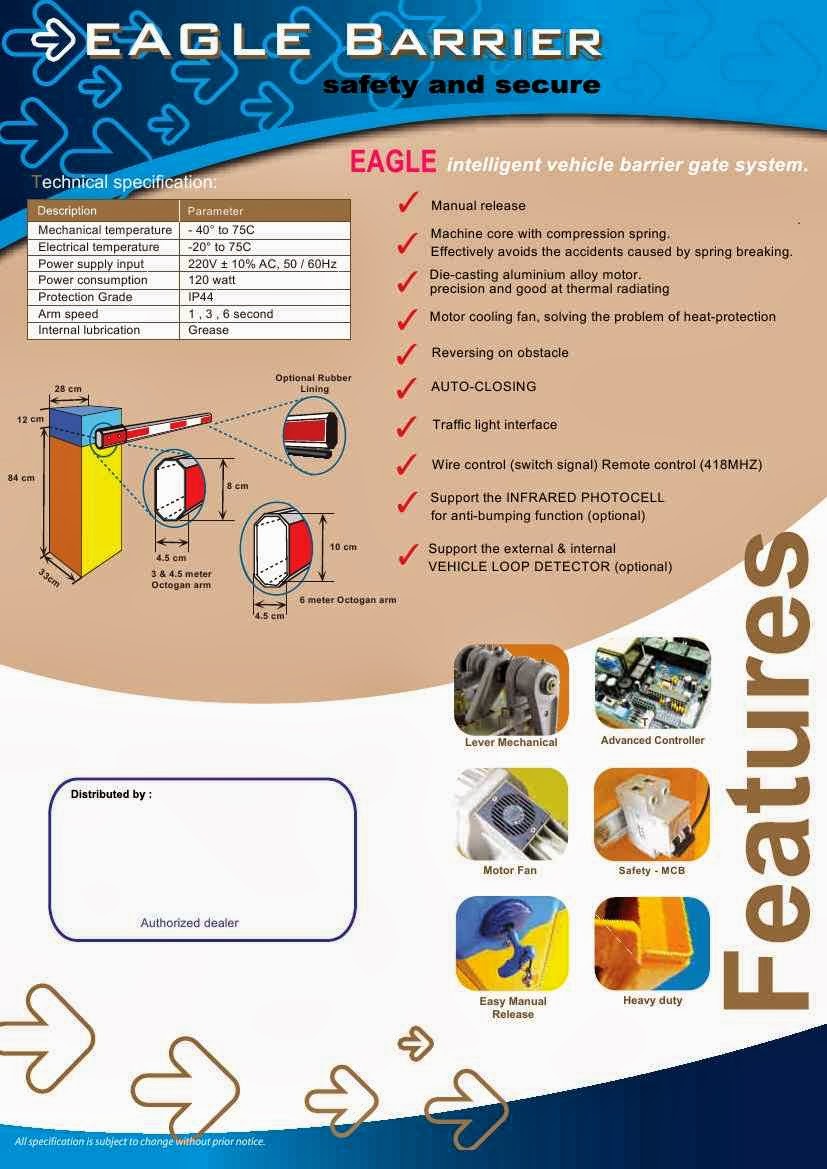 Jual Barrier Gate - Palang Parkir Otomatis (kota Medan): Jual Palang