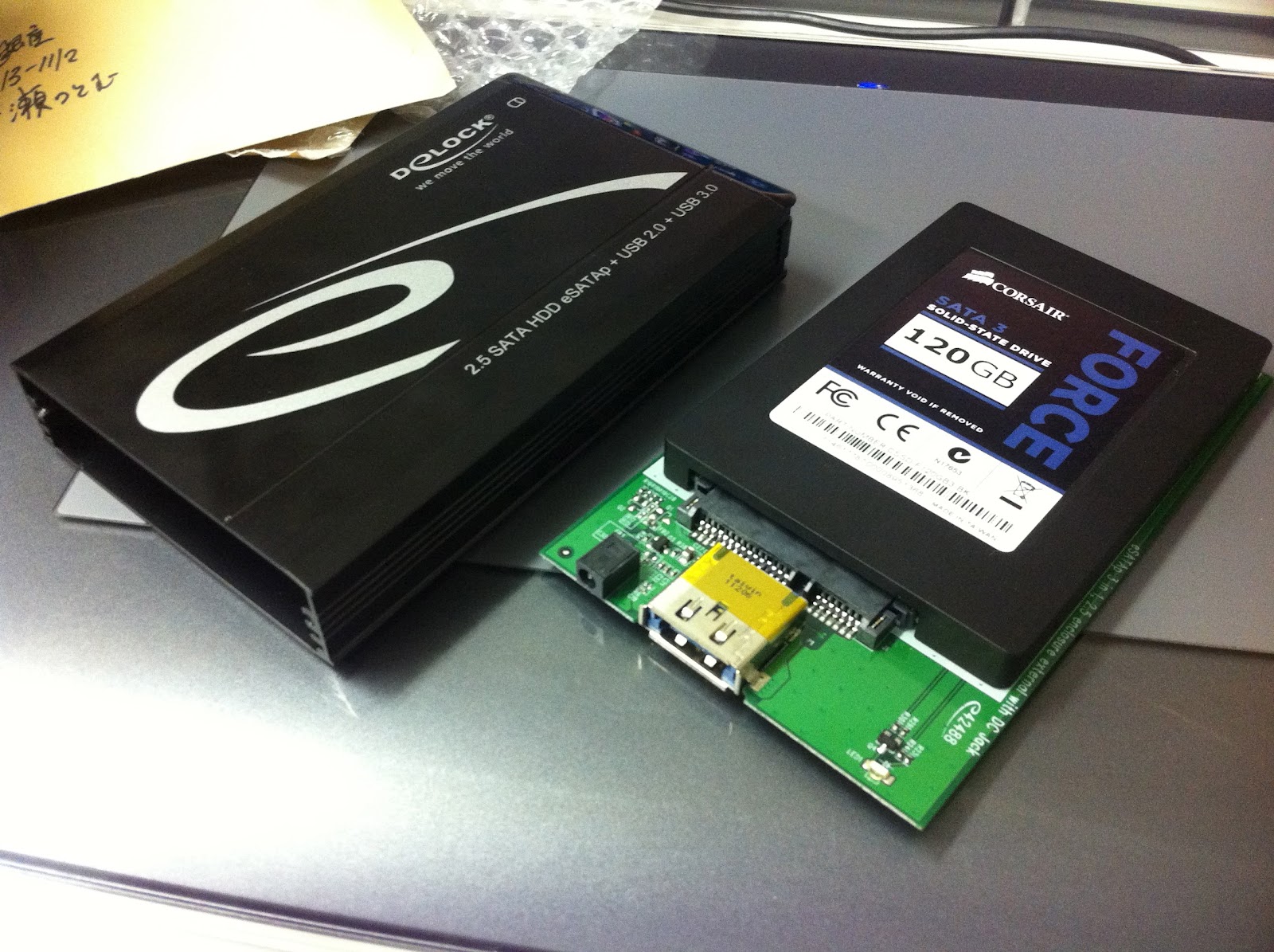 映像屋のざれごと: eSATAp&USB3.0が1ポートなエンクロージャー検証