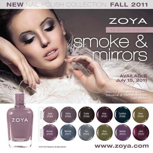 Zoya Fall 2011: Smoke & Mirrors Collection - The Shades Of U