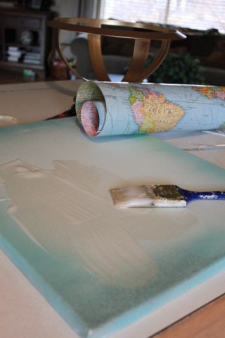 Fabulous Pieced Map Art Tutorial | Remodelaholic