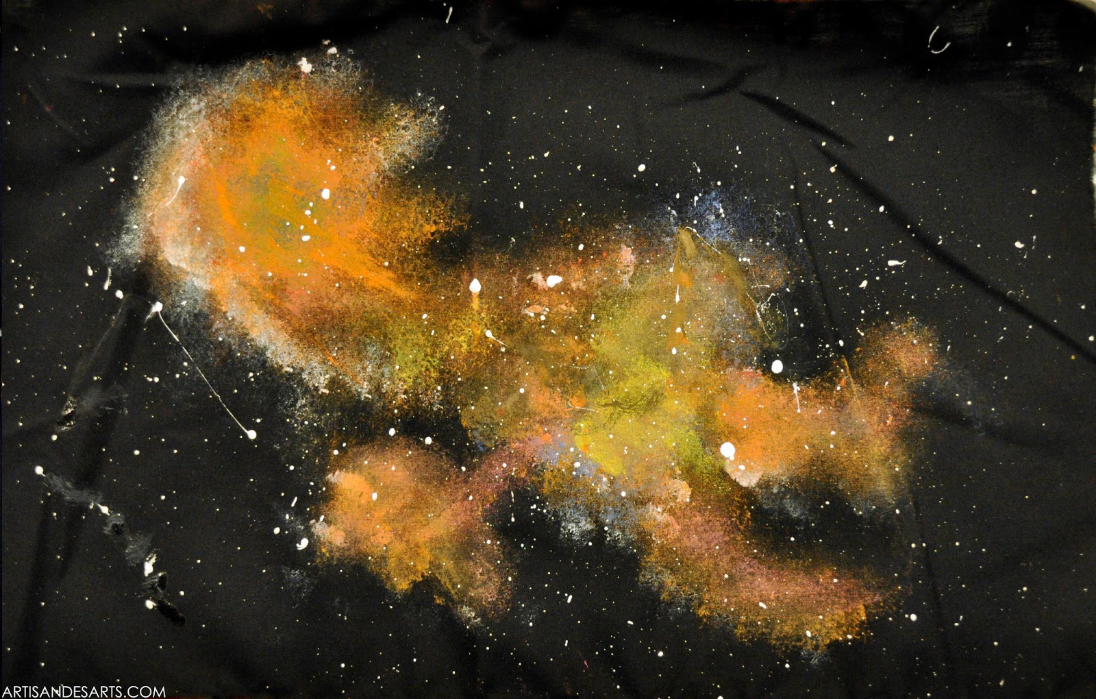 artisan des arts: Outer space nebula/galaxy paintings - grade 6 ...