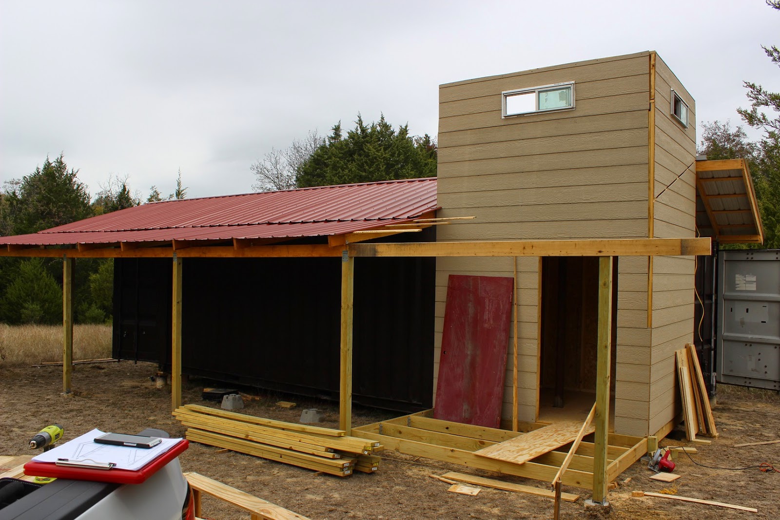Blue Star Observatory & Cabin: Building the Observatory