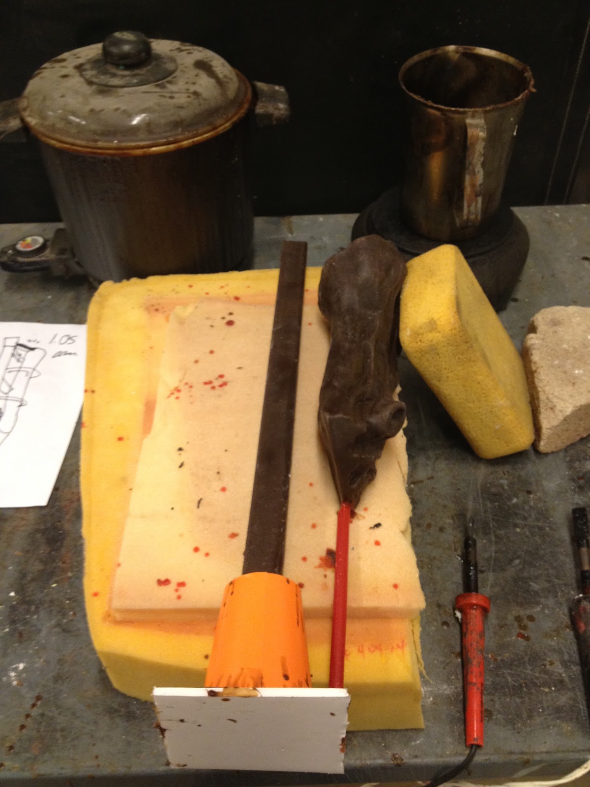 Anna Rutherford: wax and spruing process