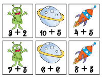 Tales of a Teacherista: Alien Math-- addition & subtraction