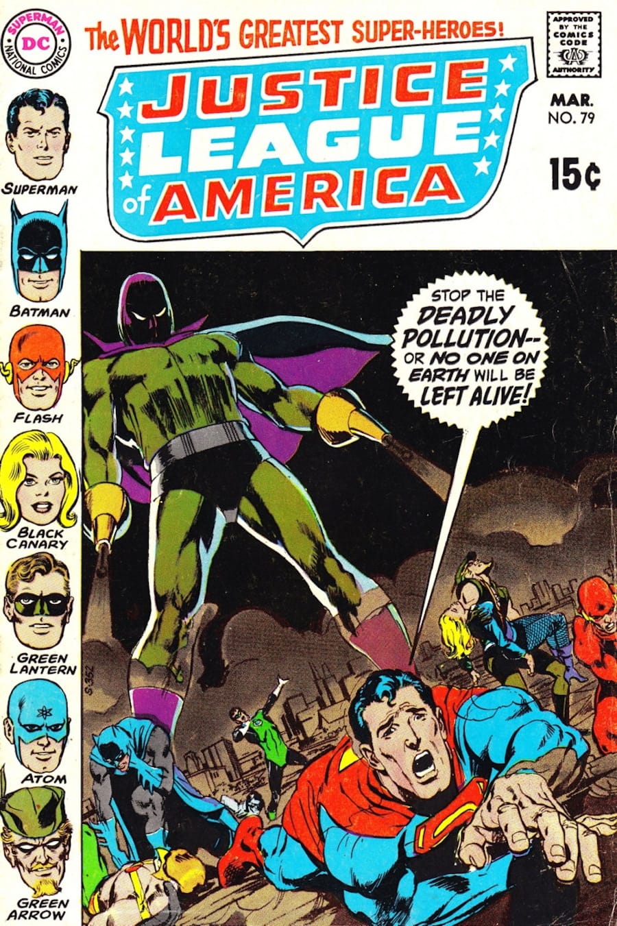 Justice League of America #79 - Neal Adams cover - Pencil Ink