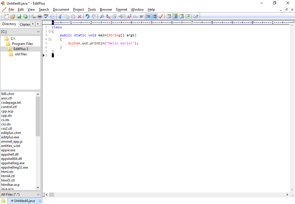 Belajar IT: MENGHITUNG PAJAK BUKU DENGAN EDITPLUS JAVA