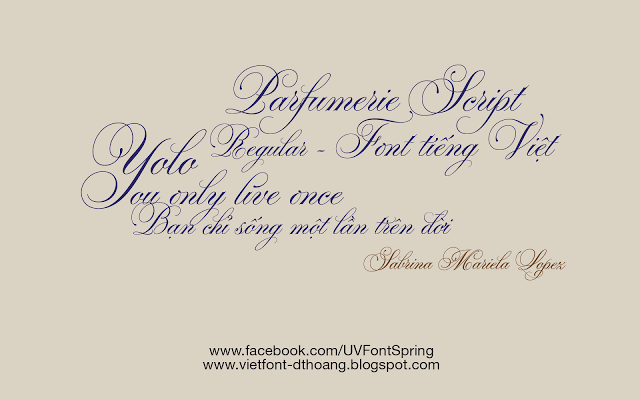 Parfumerie Script Regular tiếng Việt | Your Title