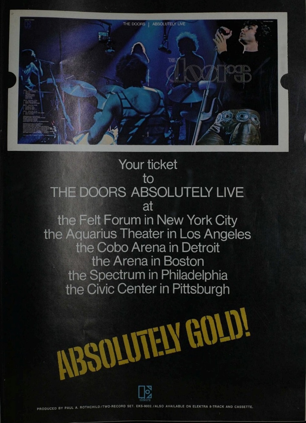 Rock & Roll Newspaper Press History: The Doors - "Absolutely Live ...