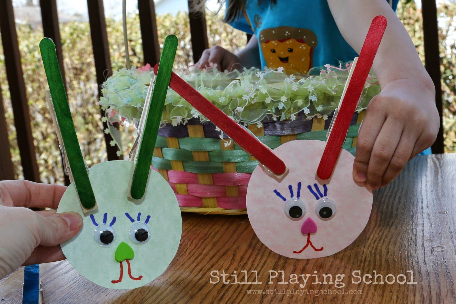 Clothespin Bunnies | Still Playing School