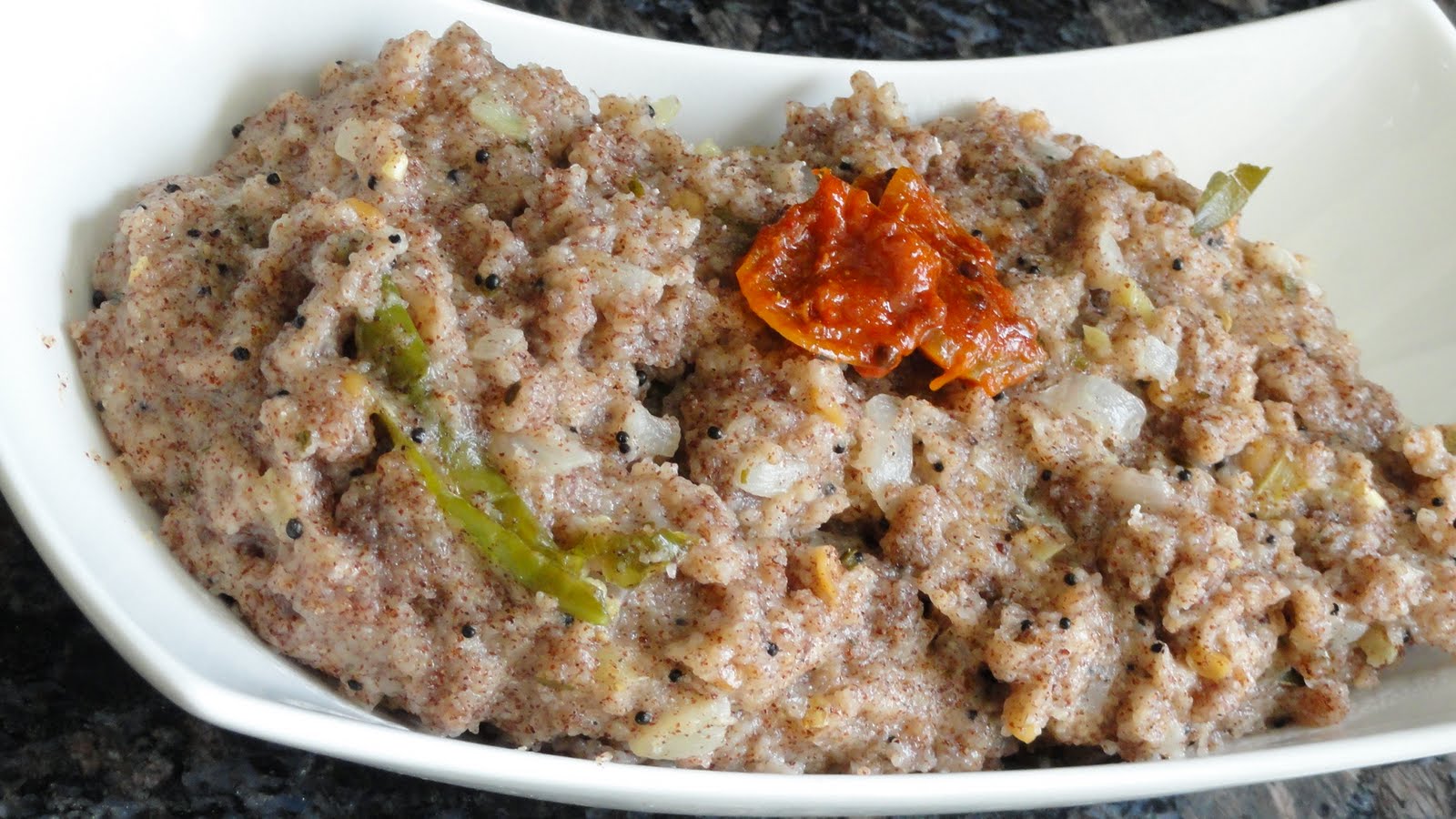 A Peek into My Kitchen: Ragi-Rava Upma