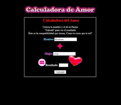 calculadora del amor | Kefagoth Studios