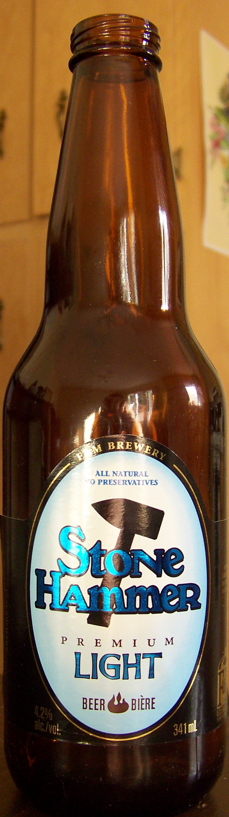 Beer Maven: Stone Hammer Premium Light - F & M Brewery (Canada ...