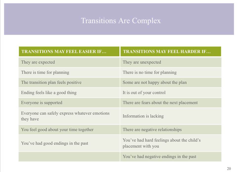 Fostering Attachment: Annie E. Casey ~ Endings and Beginnings