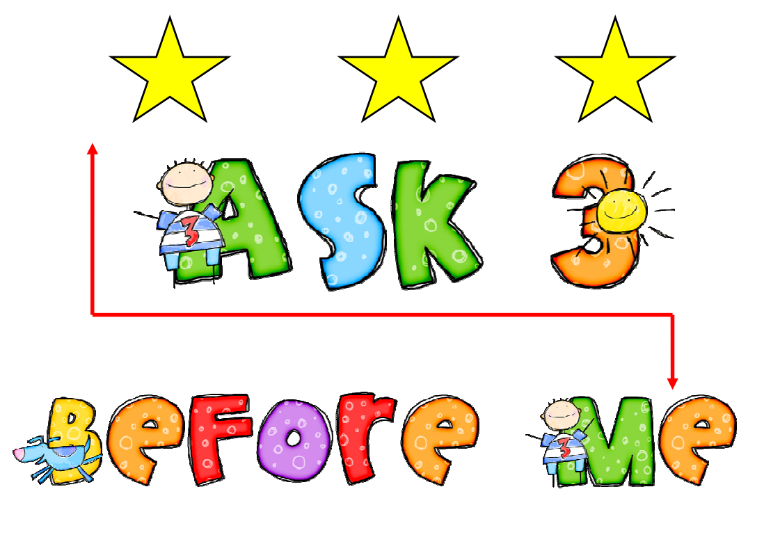 The Best of Teacher Entrepreneurs: FREE MISC. LESSON - “Ask 3 Before Me ...