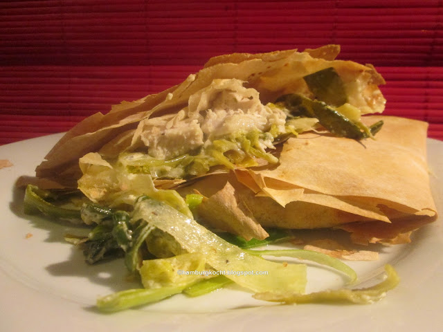 Hamburg kocht!: Hähnchen mit Porree im Filoteig