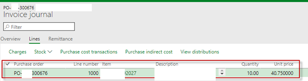 Posting Partial Product Receipt and Invoice in D365FO Purchase Orders