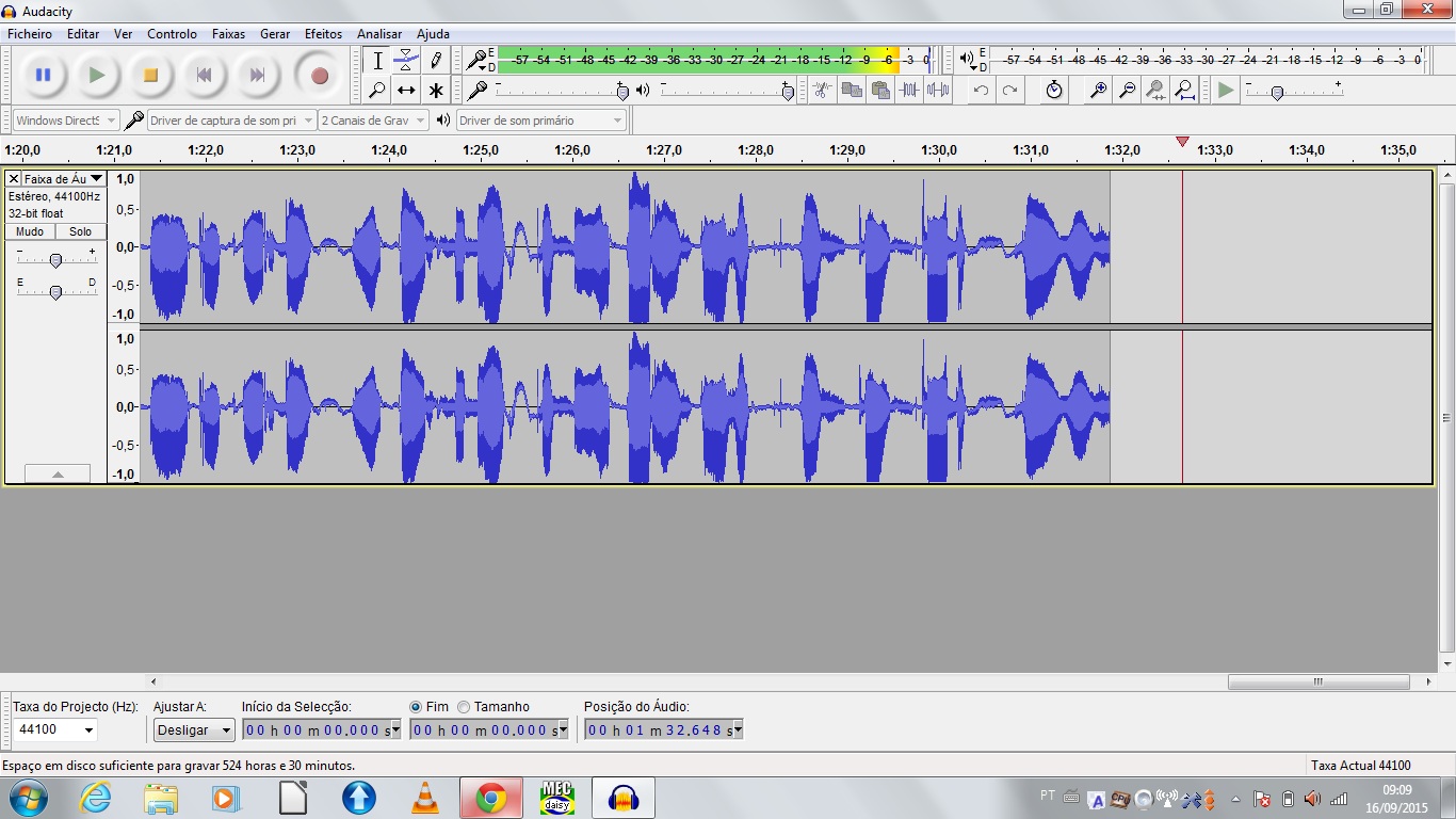 Audacity, editor em áudio