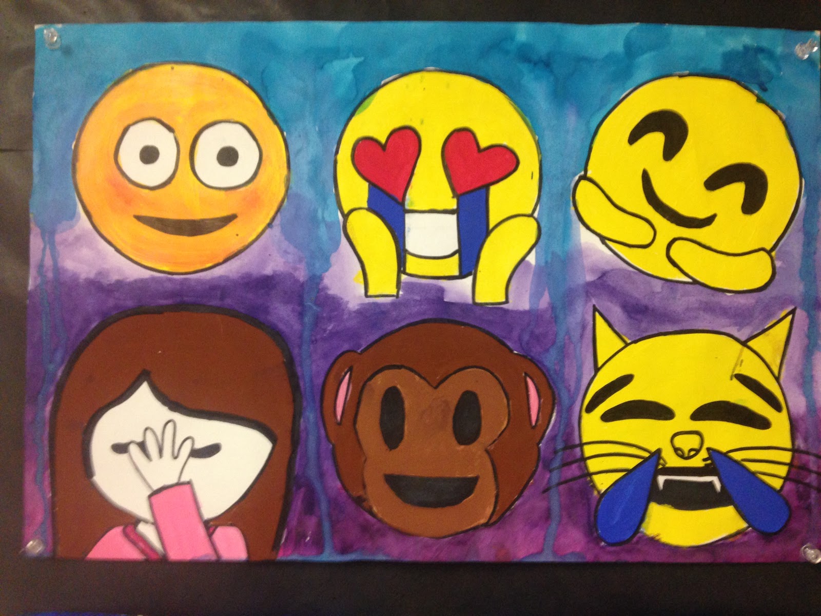 Sylvandale Middle School Art Class: Emoji Design.