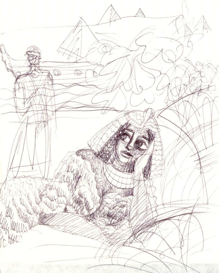 Cleopatra: More Gestures and Rough Sketches