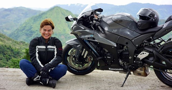 Sara Duterte drives a motorcycle from Ilocos Norte to Isabela for HNP ...