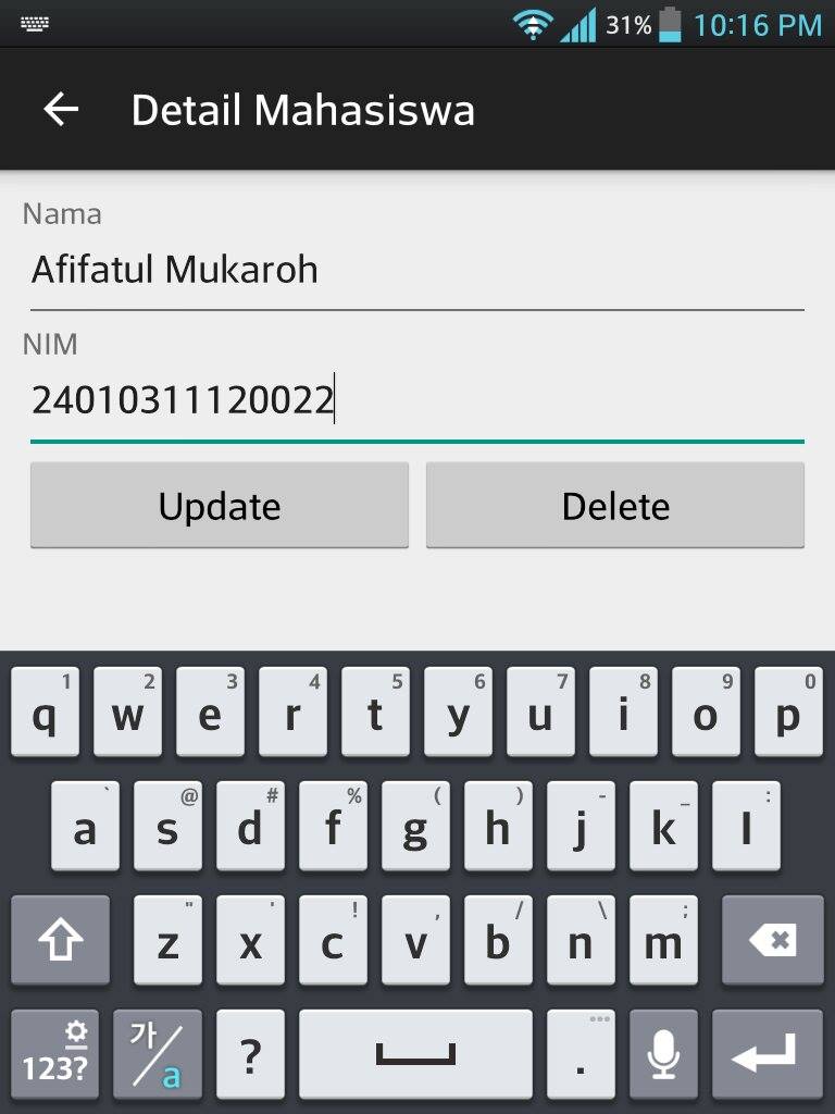 TUTORIAL MEMBUAT APLIKASI CRUD (CREATE, READ, UPDATE, DELETE) SEDERHANA DI ANDROID DENGAN ...