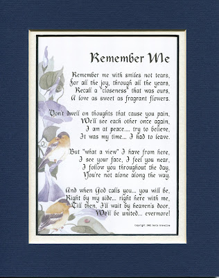 Genie's Poems: Remember Me