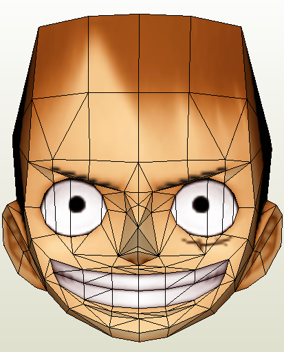 Paper & Craft: Luffy Mask papercraft