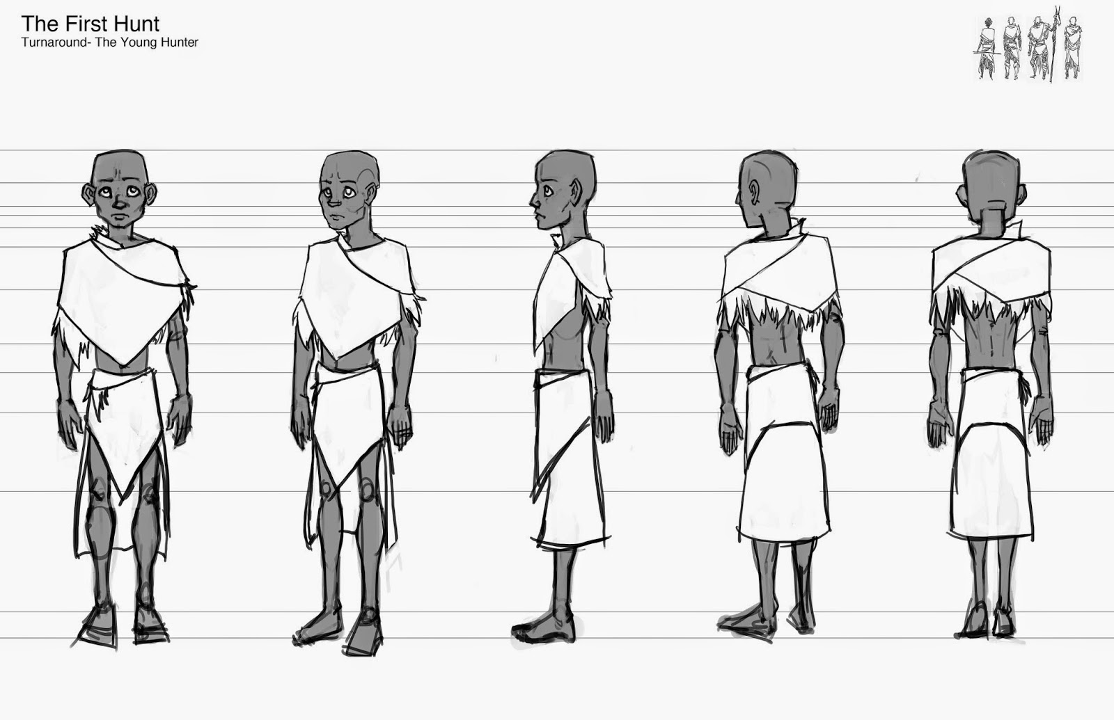 Art of Jeff Liu: 115- The First Hunt Model Sheets