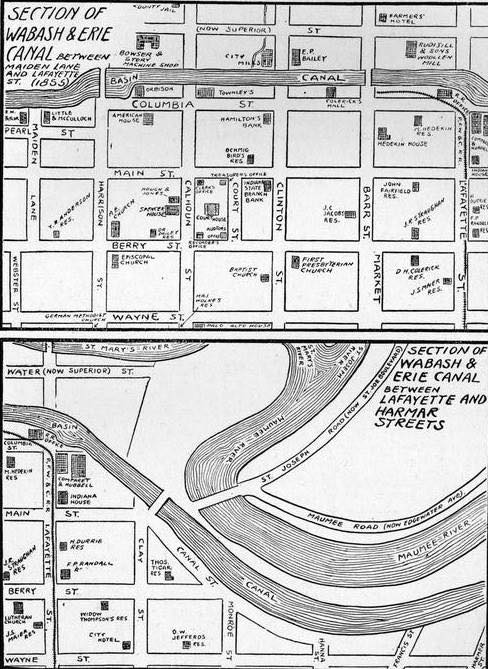 Towns and Nature: Fort Wayne, IN: Wabash and Erie Canal