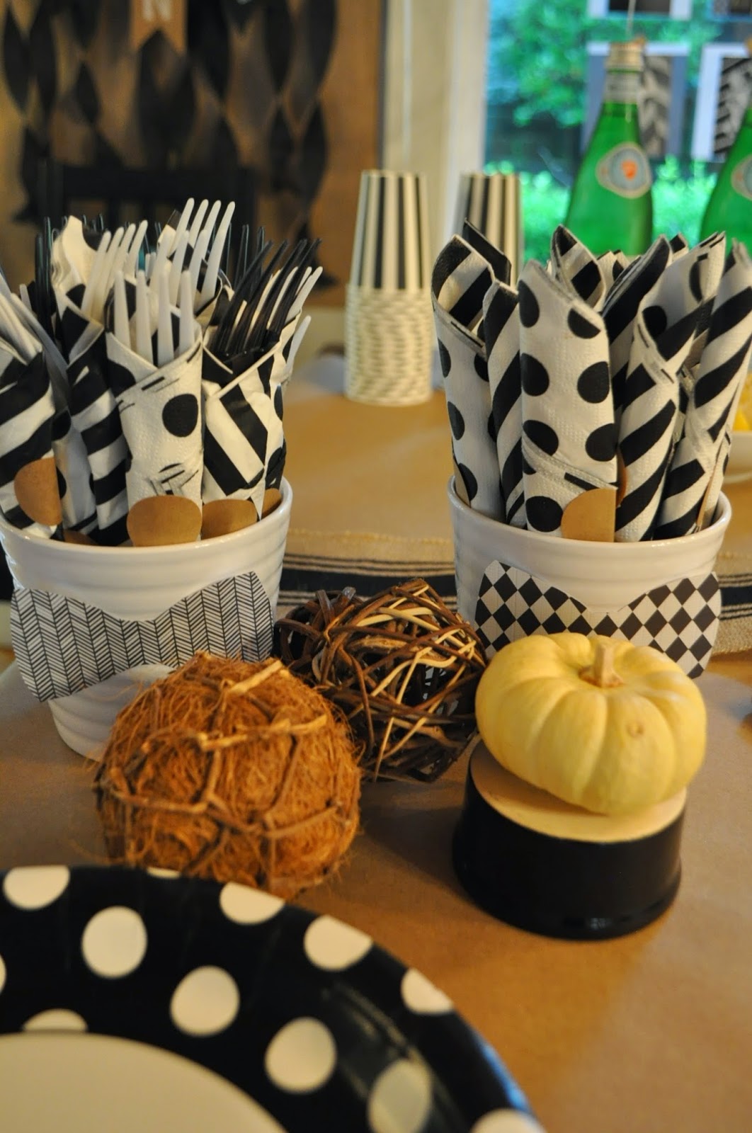 Black + White Fall-Inspired First Birthday