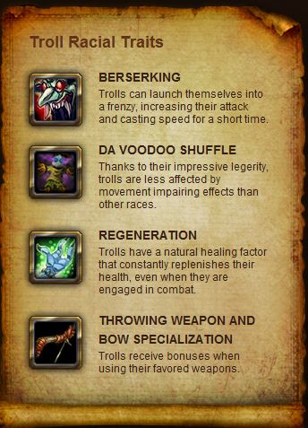Druid's Corner: WoW 101 - What race are you? Trolls