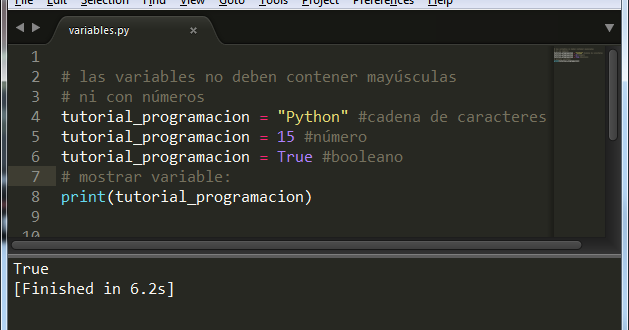 Programación, tecnología y seguridad: 3. Variables en Python