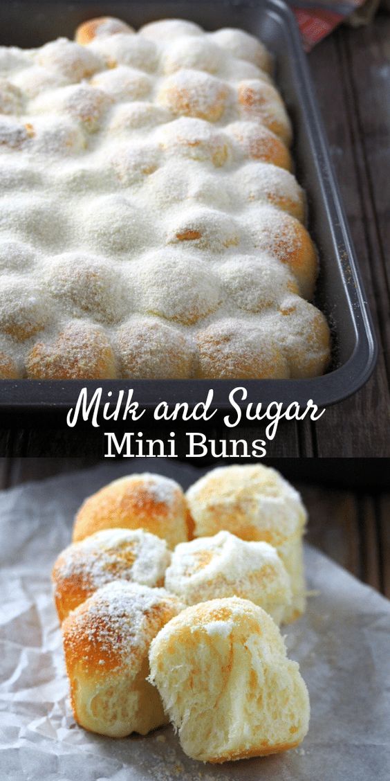 Milk and Sugar Mini Buns - EASY RECIPES