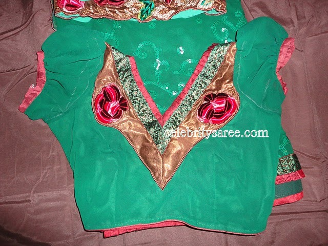 Designer Chain Work with Sequins, Kundans Blouses Gallery - Saree ...