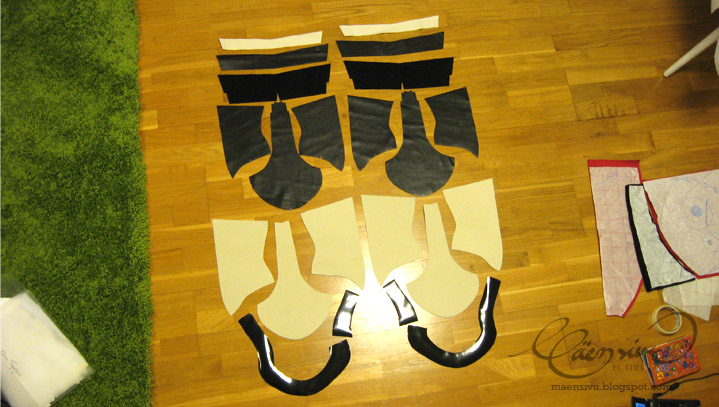 Mäensivu Bottier: Making High Heel Boots - Part 6 Cutting the leather ...