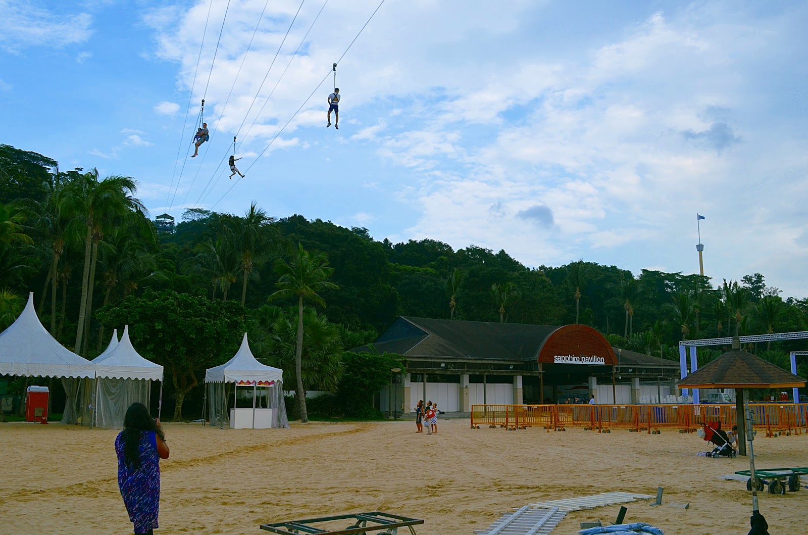 Sentosa, Part 1: Zipline and Sunshine