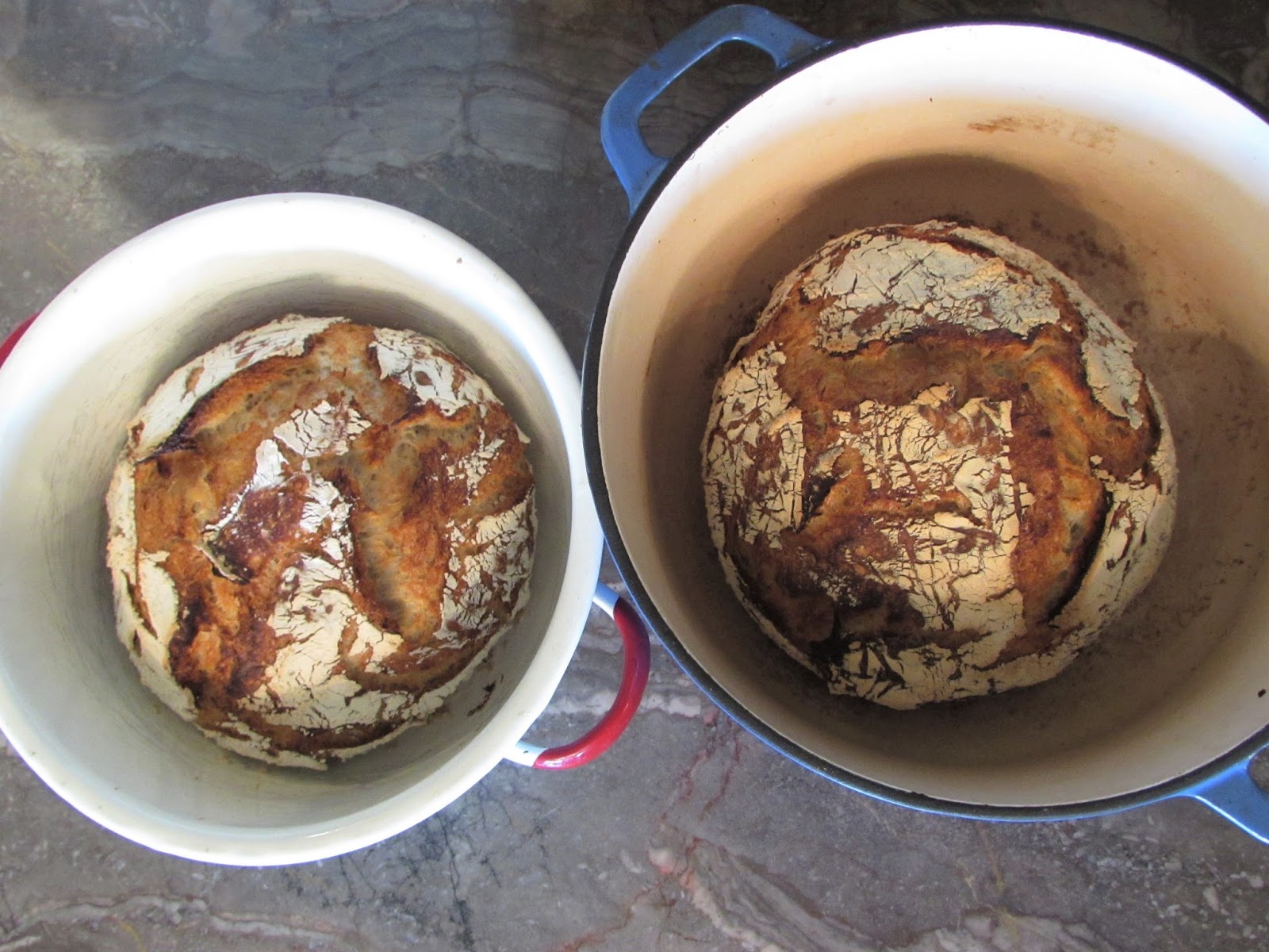 Overnight Artisan Bread recipe topped with Watercress and egg salad