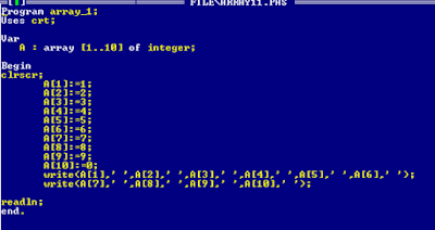 Contoh Program array 1 dimensi | [terlengkap]