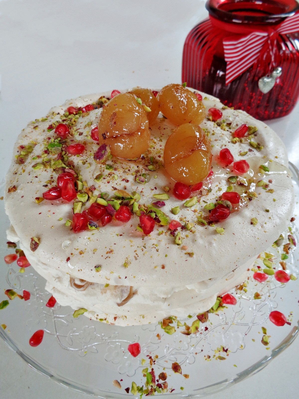 Τούρτα μαρέγκας με κρέμα κάστανου/Chestnut Meringue Cake | Cook And Feed