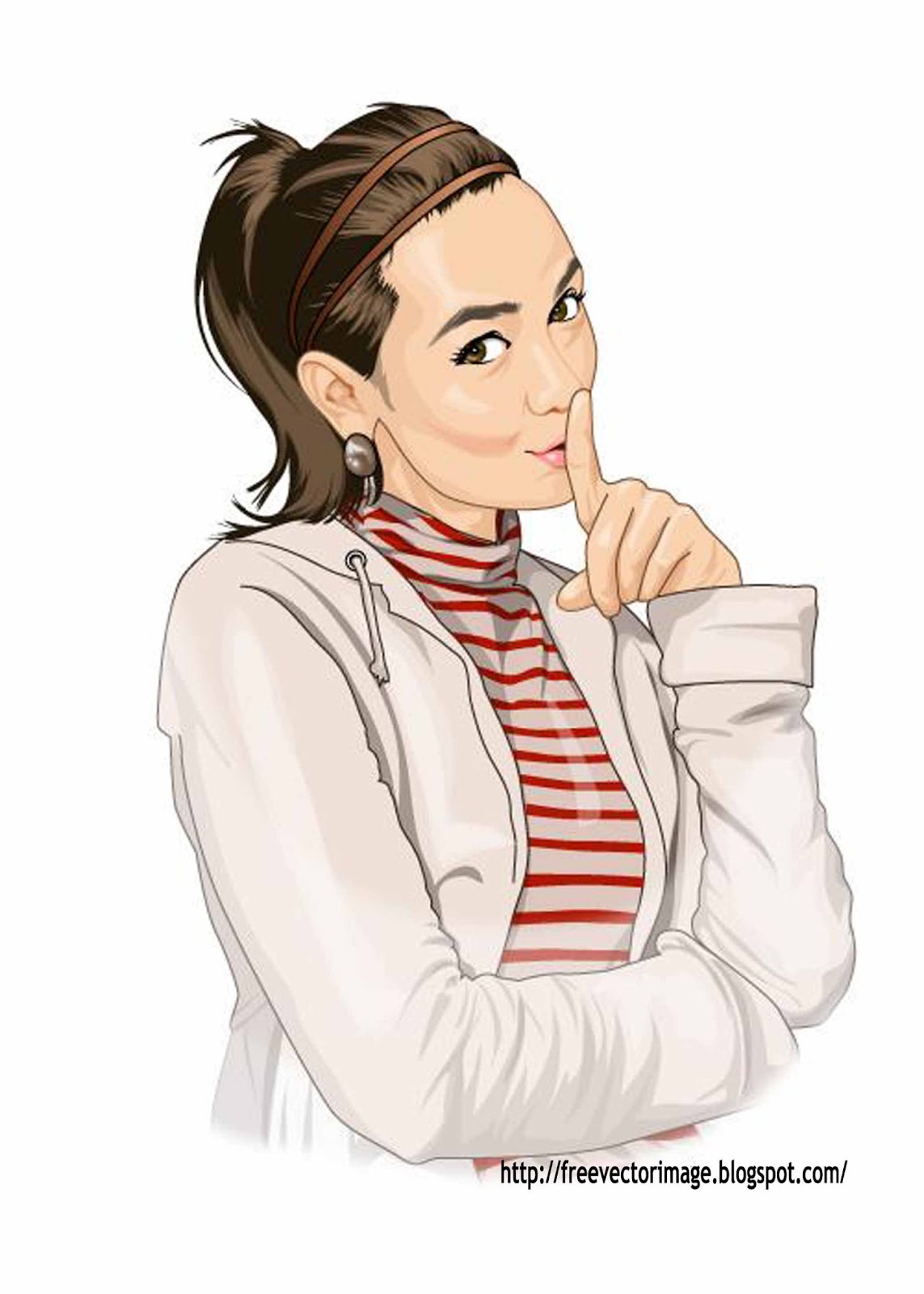 Cute Girls Vector Art Images - Free Vector Image