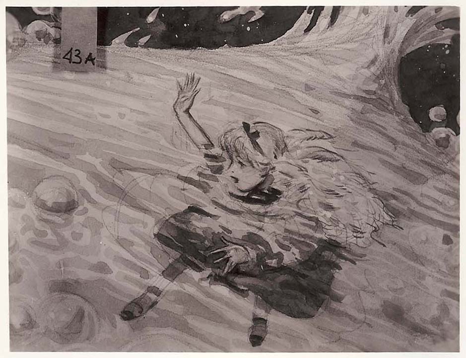 Vintage Disney Alice in Wonderland: David Hall Story Art Stills - Alice ...