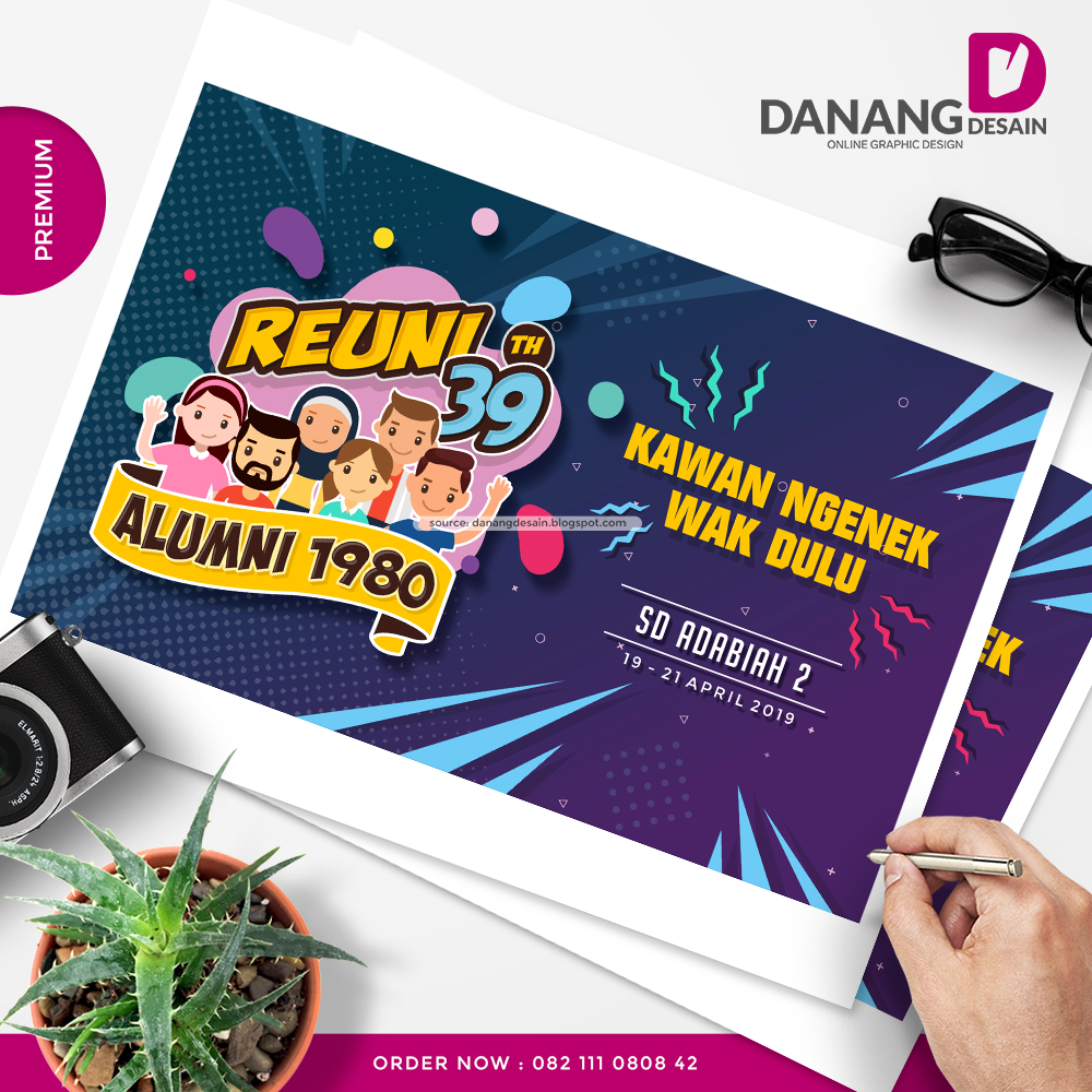 Contoh Desain Spanduk Banner Reuni Sekolah - Contoh Desain Banner Spanduk