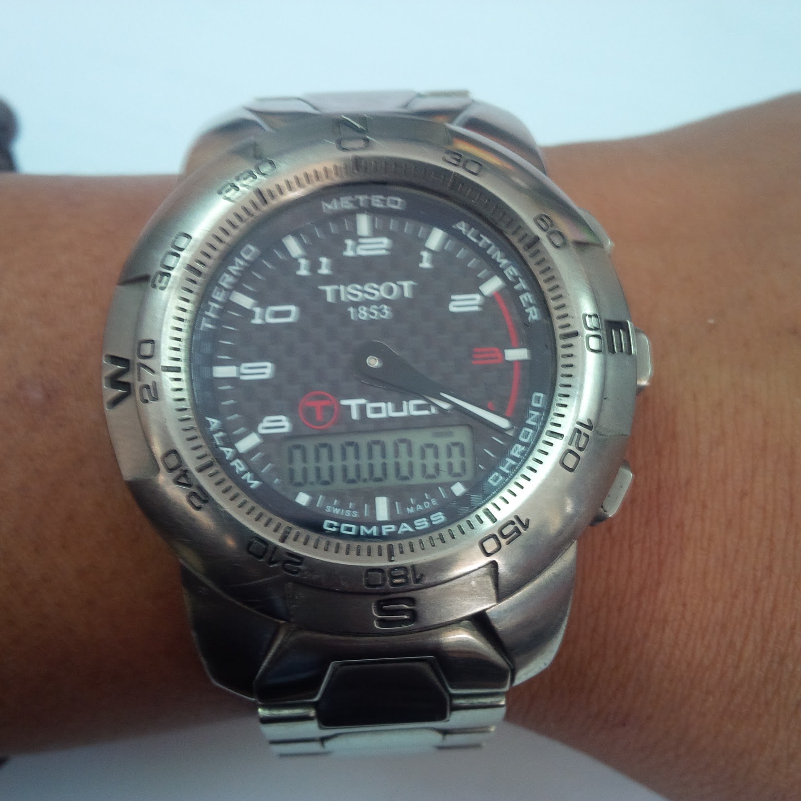 xDeath Market: (SOLD) Tissot T-Touch Carbon Racing Dial Titanium Z253/353P