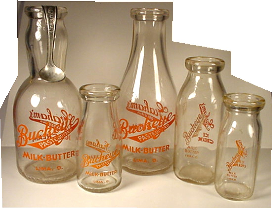 Tique Talk by Marianne Dow: My Lima, Ohio Milk Bottle Collection ...
