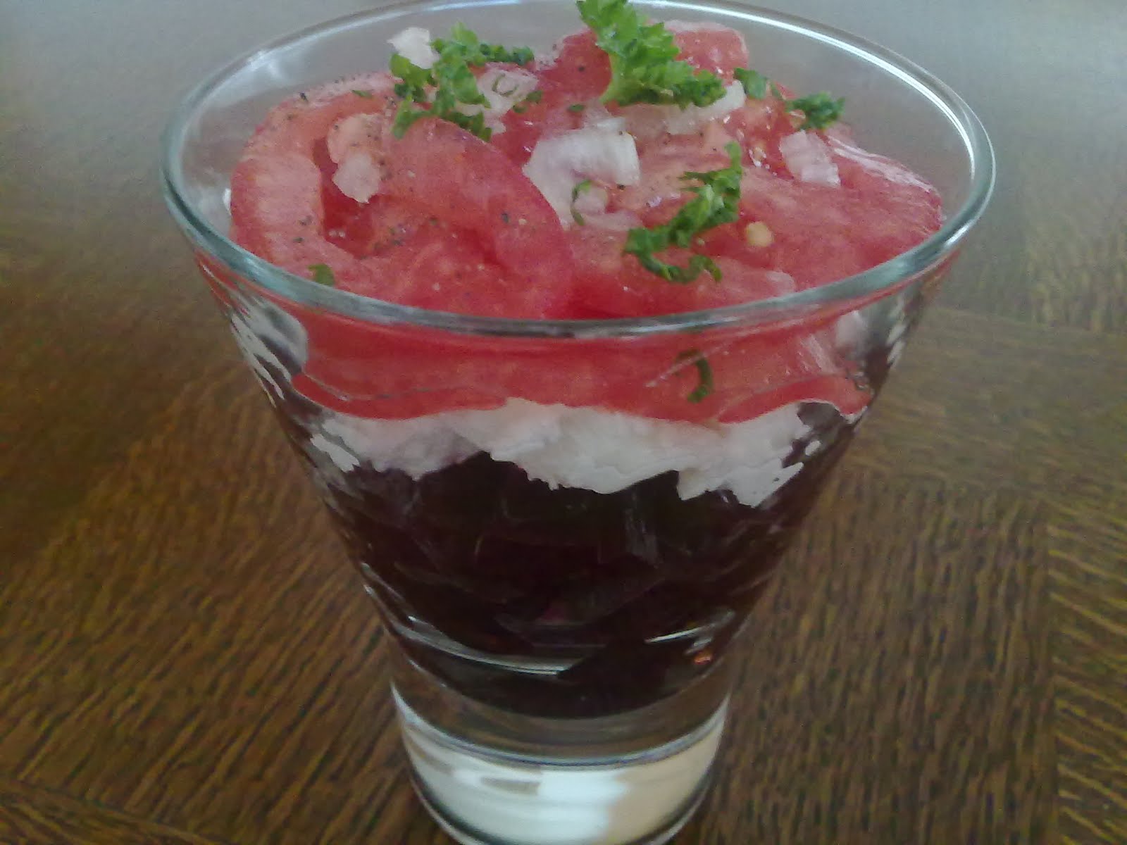 Verrine de Betterave Rouge et Son Petit Billy