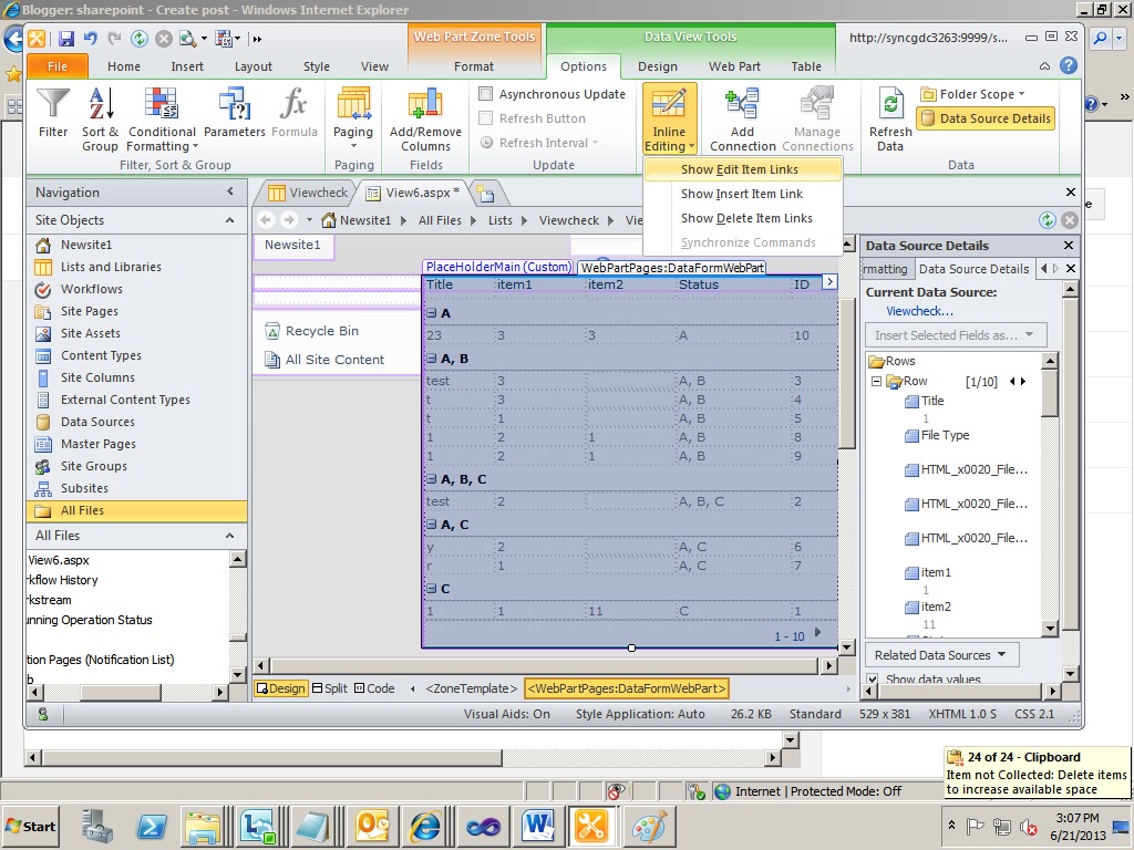 Sharepoint Groupby Choice Column Using Dataview Webpart
