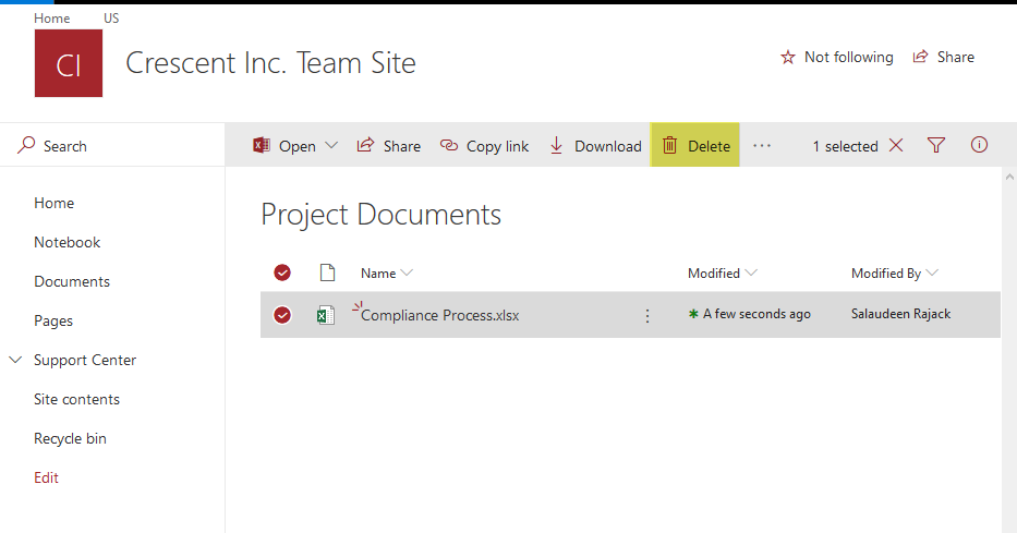 Sharepoint Online How To Delete A File From Document Library Using Powershell Sharepoint Diary